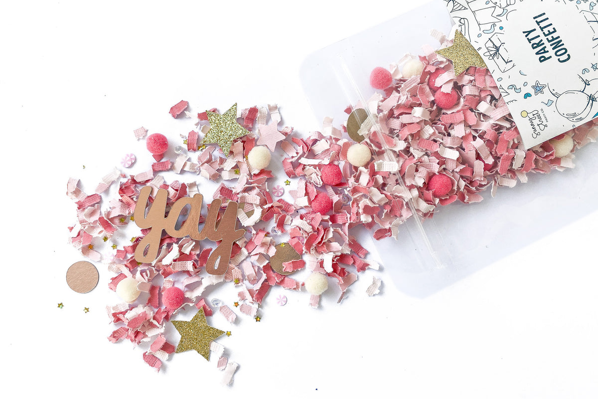 Pink Celebration Table Confetti – Sunny Street Party Co.